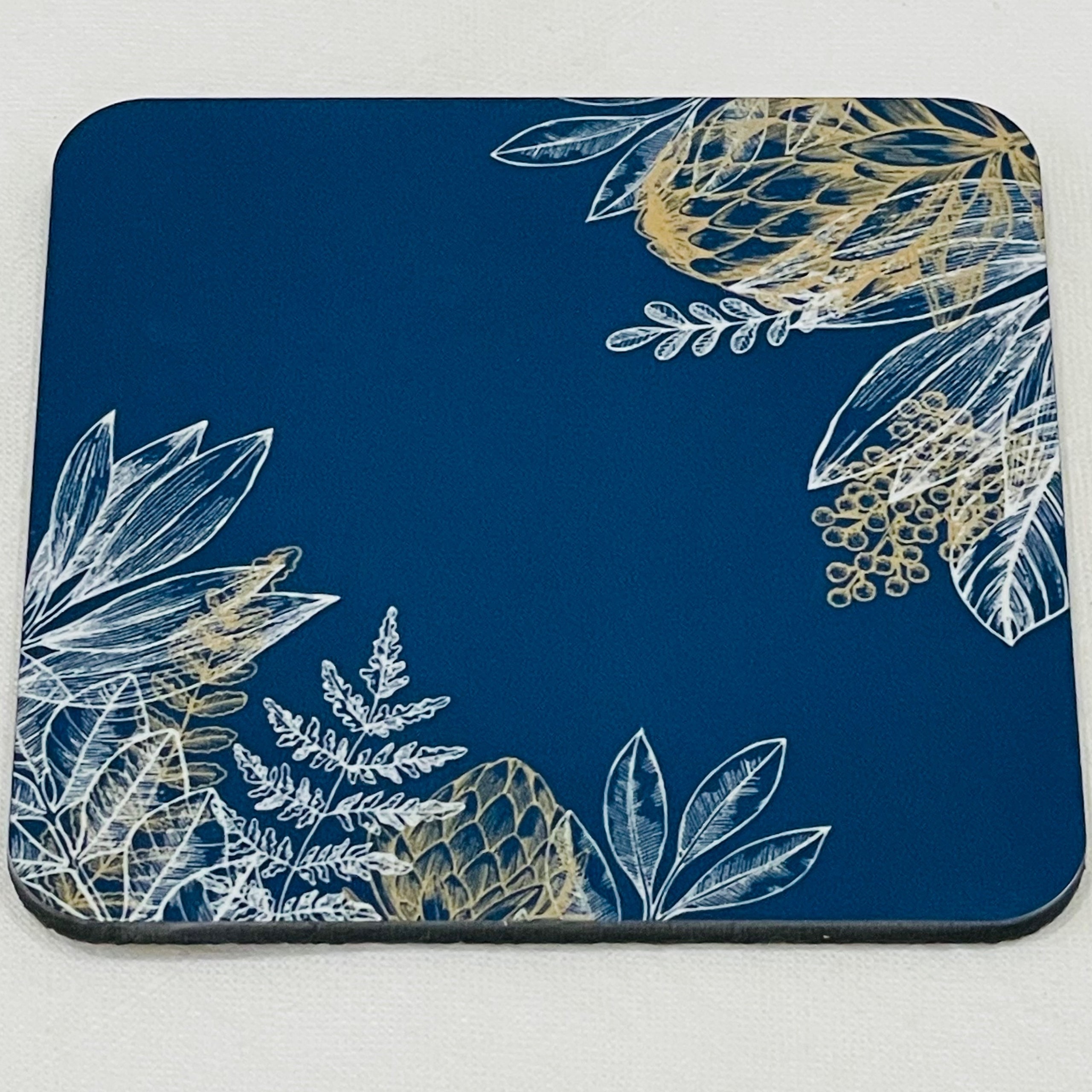 Elegant Gold Protea Coaster | Heritage. by SA on Main