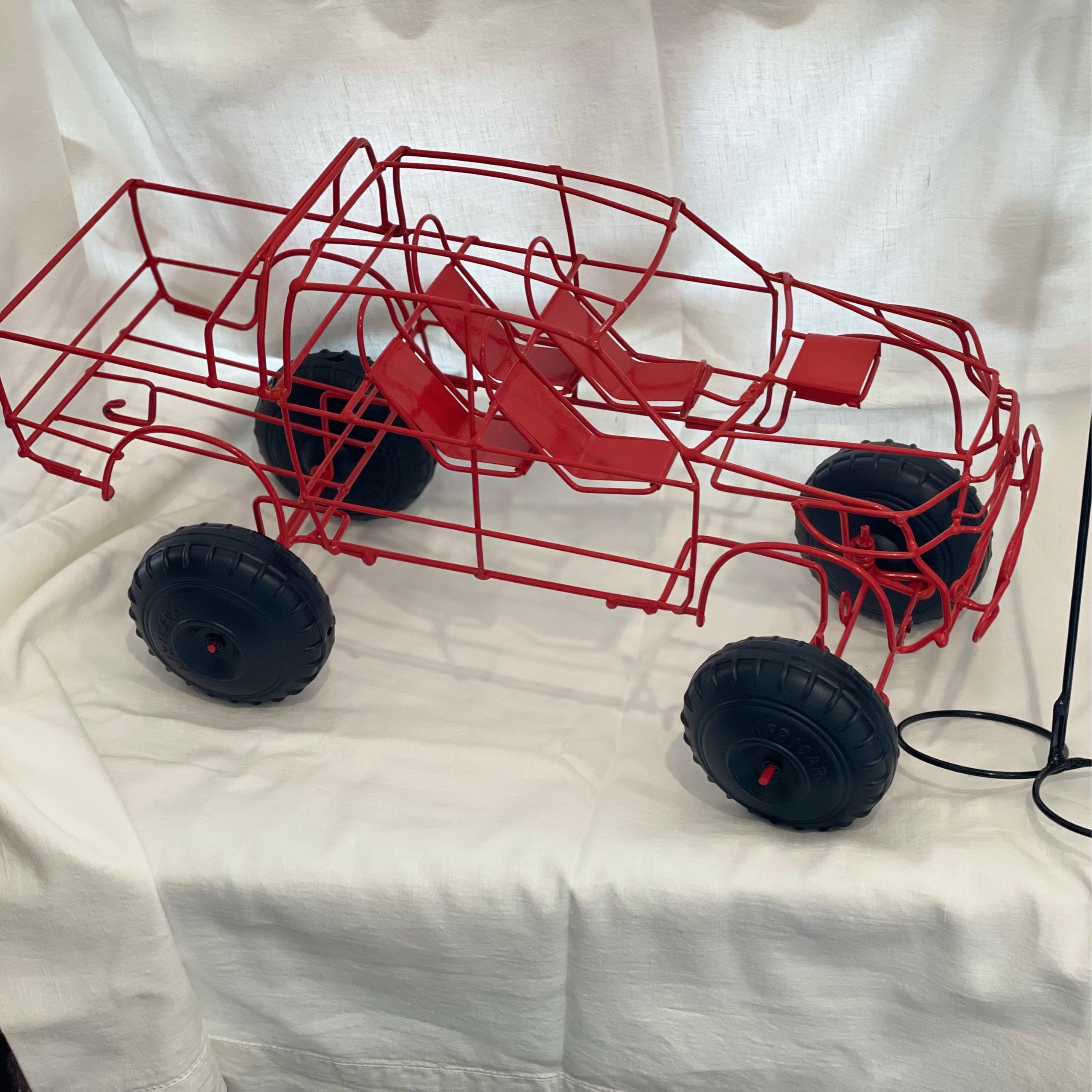 Red Toyota double cab bakkie (ute) wire car | Heritage. by SA on Main